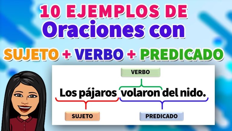 10 Ejemplos de Oraciones con Sujeto, Verbo y Predicado para Aprender ...